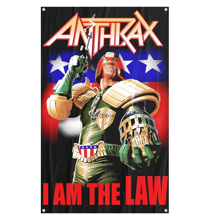 Anthrax 'I Am the Law' Flag