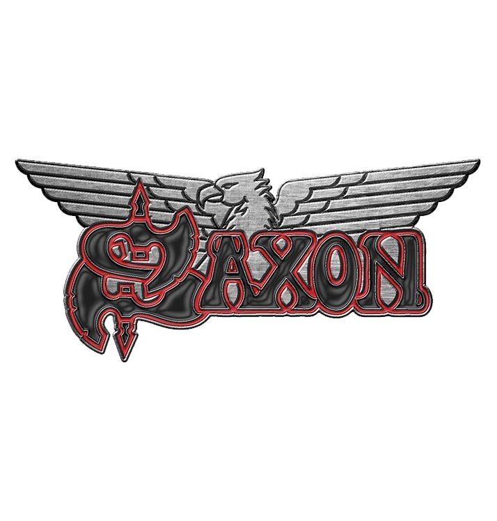 Saxon 'Logo/Eagle' Metal Pin