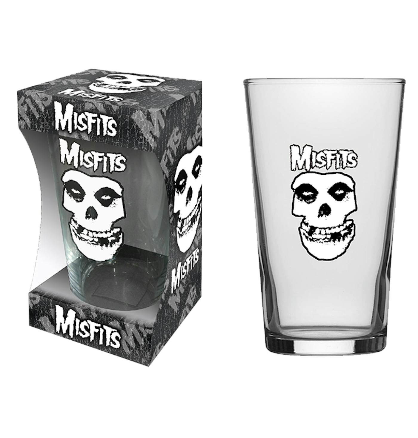 Misfits Skull Beer Glass