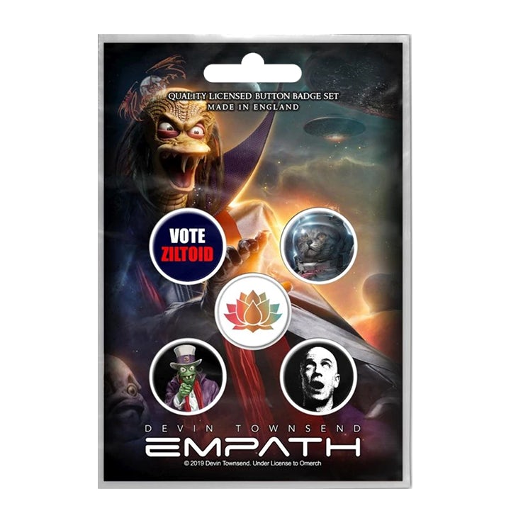 Devin Townsend Project 'Ziltoid' Badge Set