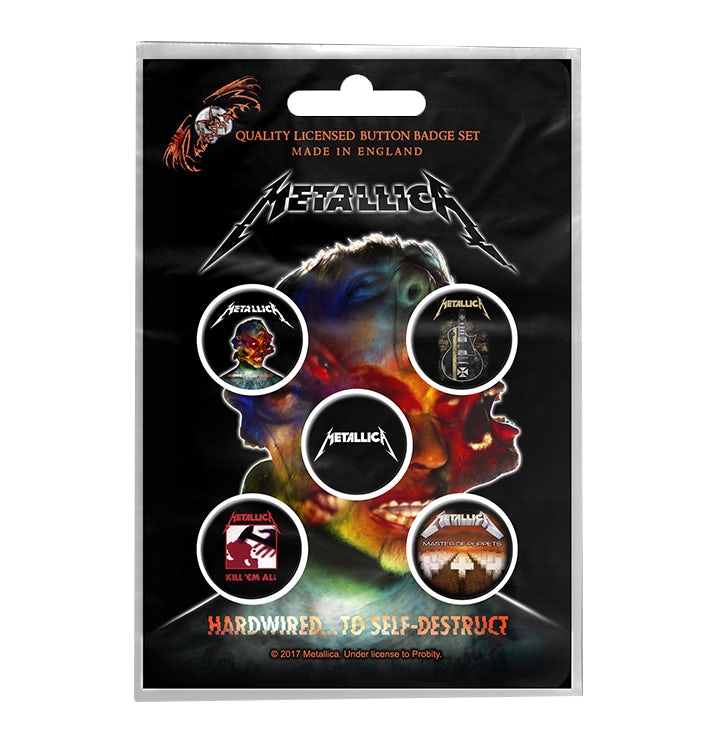 Metallica 'Hardwired to Self Destruct' Badge Set