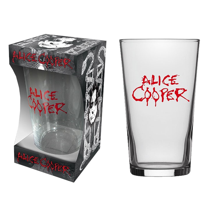 Alice Cooper 'Logo' Beer Glass
