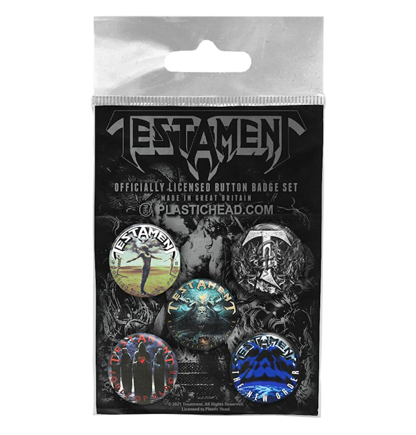 Testament 'Testament' Badge Set