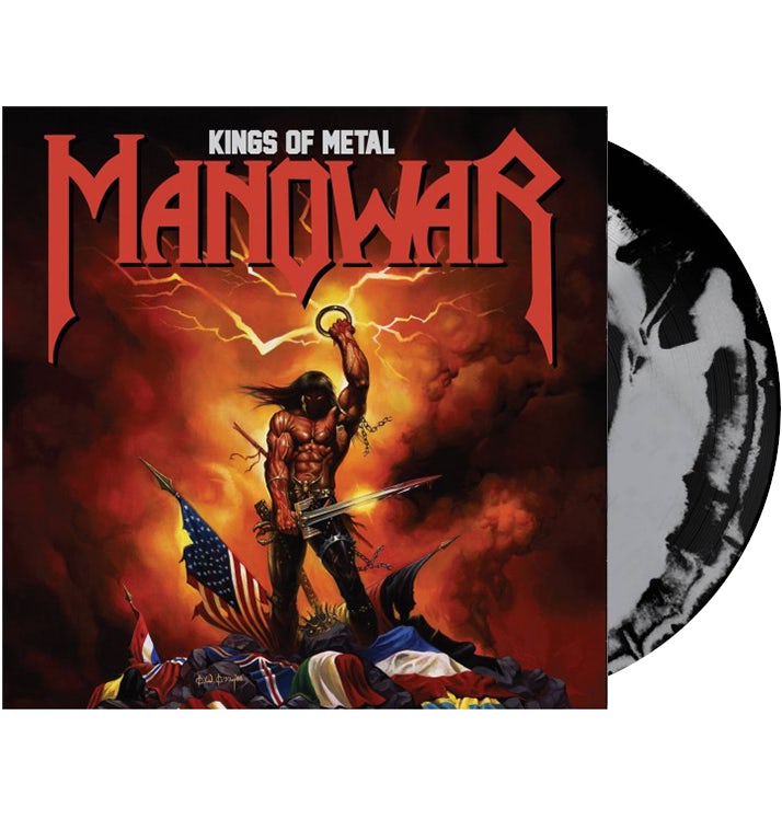 Manowar 'Kings Of Metal' Black/Silver LP (Special Edition) (Vinyl)