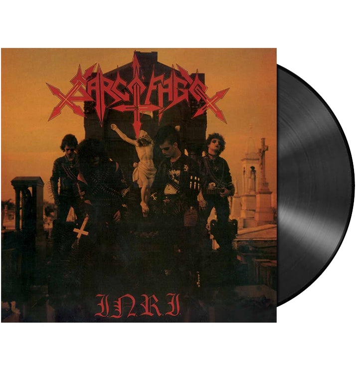 Sarcófago 'INRI' Black LP (Vinyl)