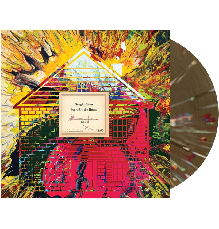 Genghis Tron 'Board Up The House' LP (Rainbow Splatter) (Vinyl)