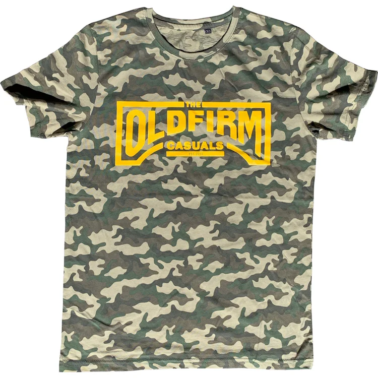 The Old Firm Casuals - Logo - Camo - T-Shirt (Euro Tour Version)