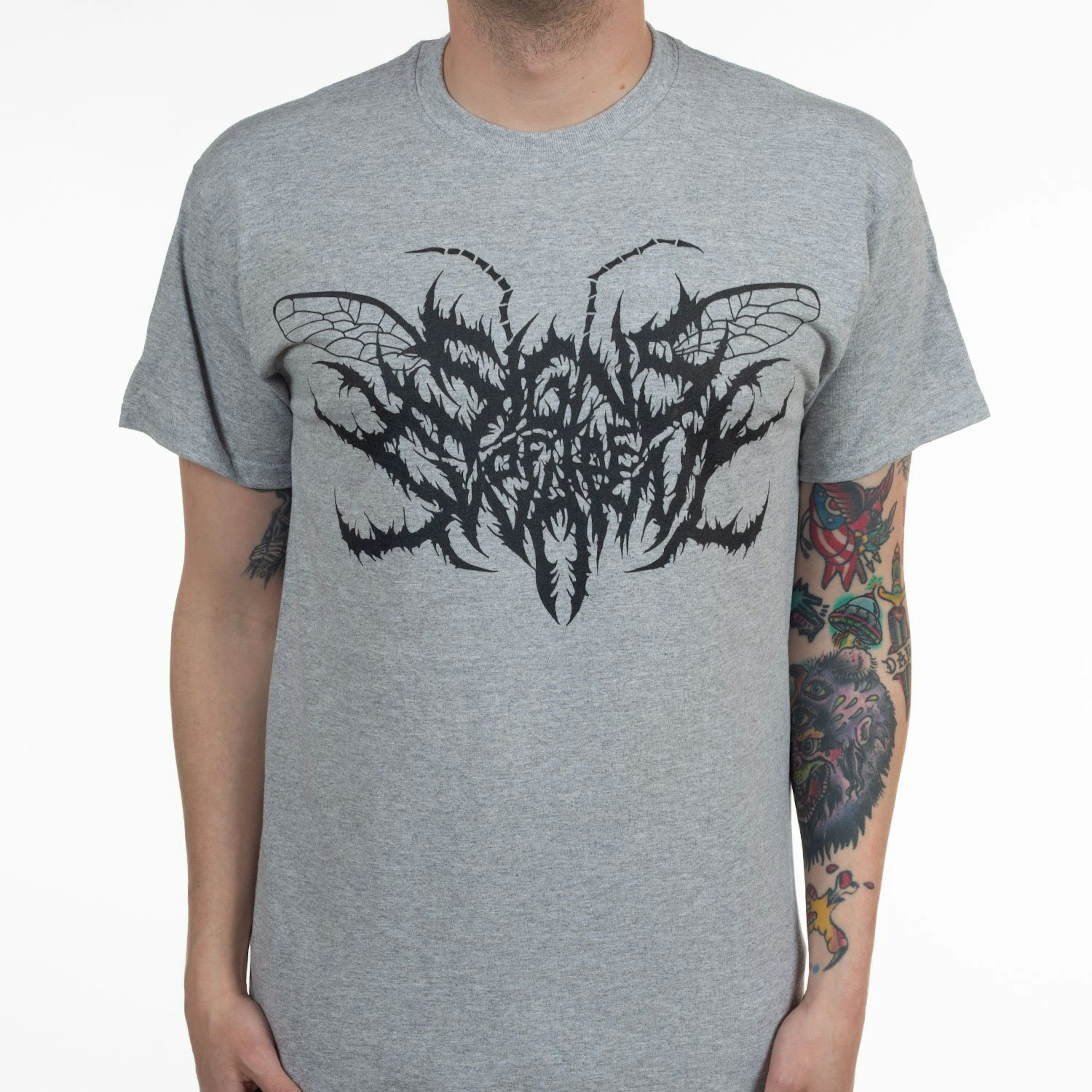 Signs of the Swarm "Logo (Black On Heather)" T-Shirt