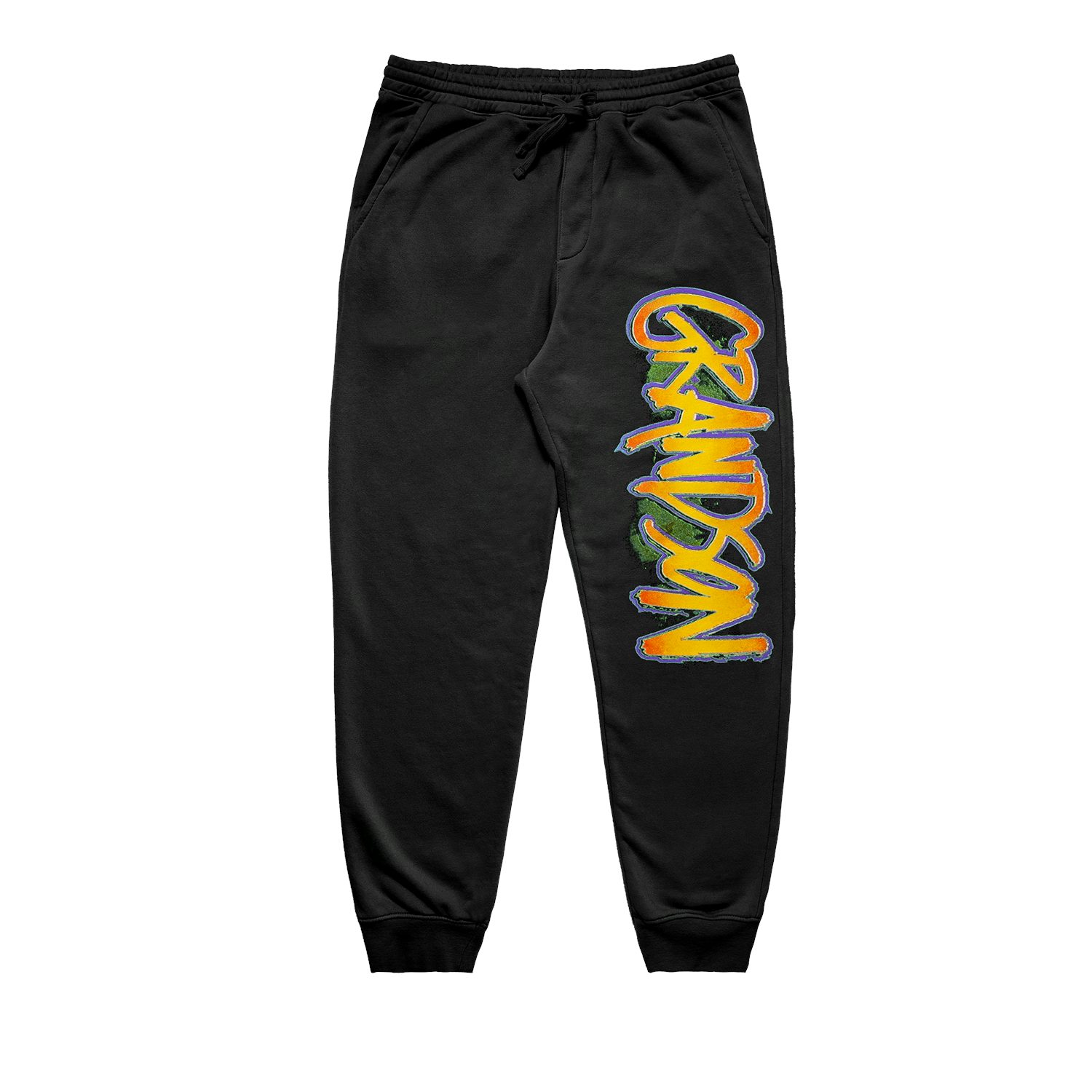 King Von LONG LIVE GOLD SWEATPANTS BLACK