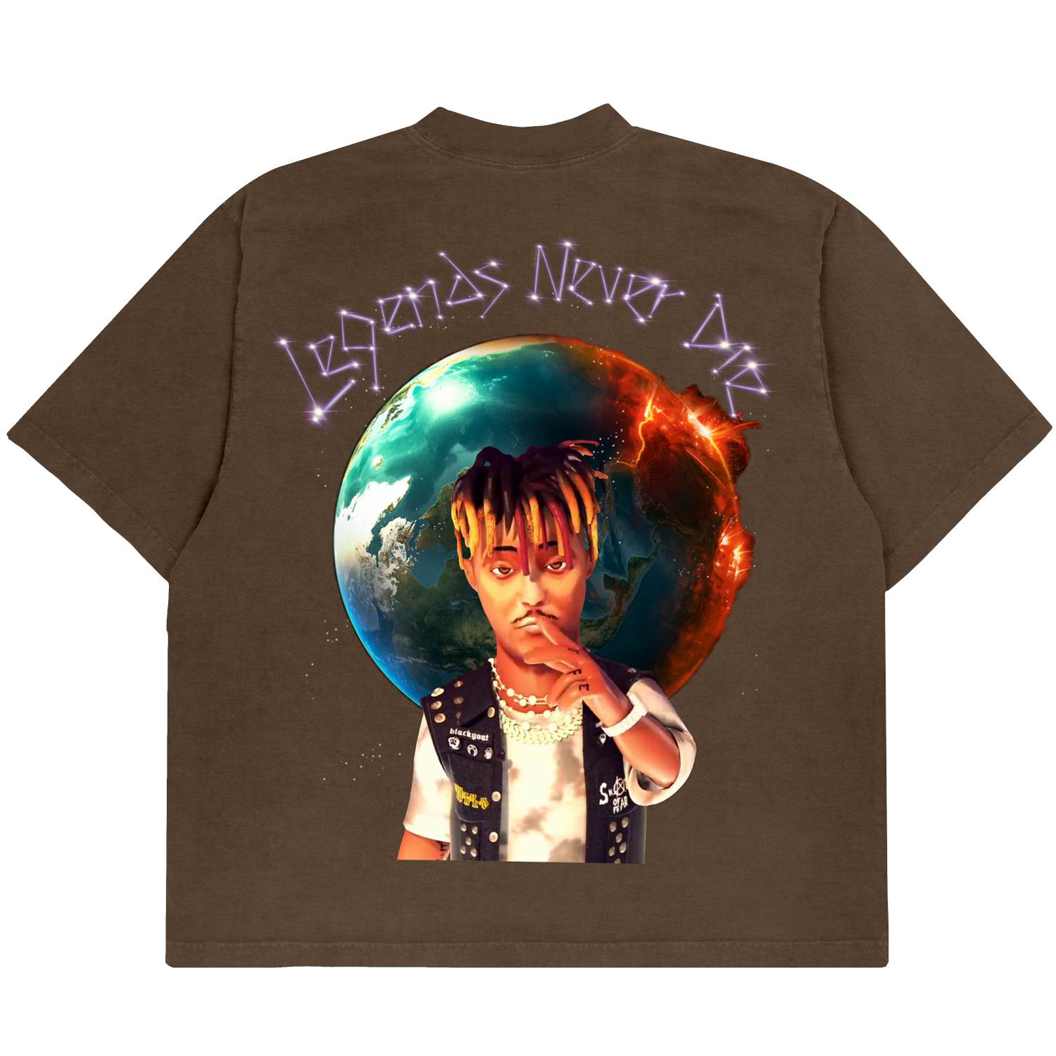 Juice WRLD Smile Tee (Brown)