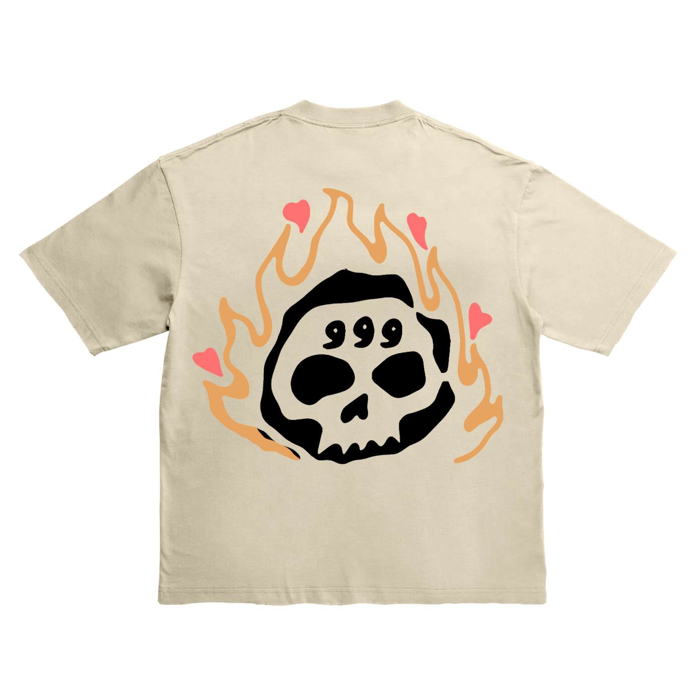 Juice WRLD Skull Puff Print Tee (Tan)