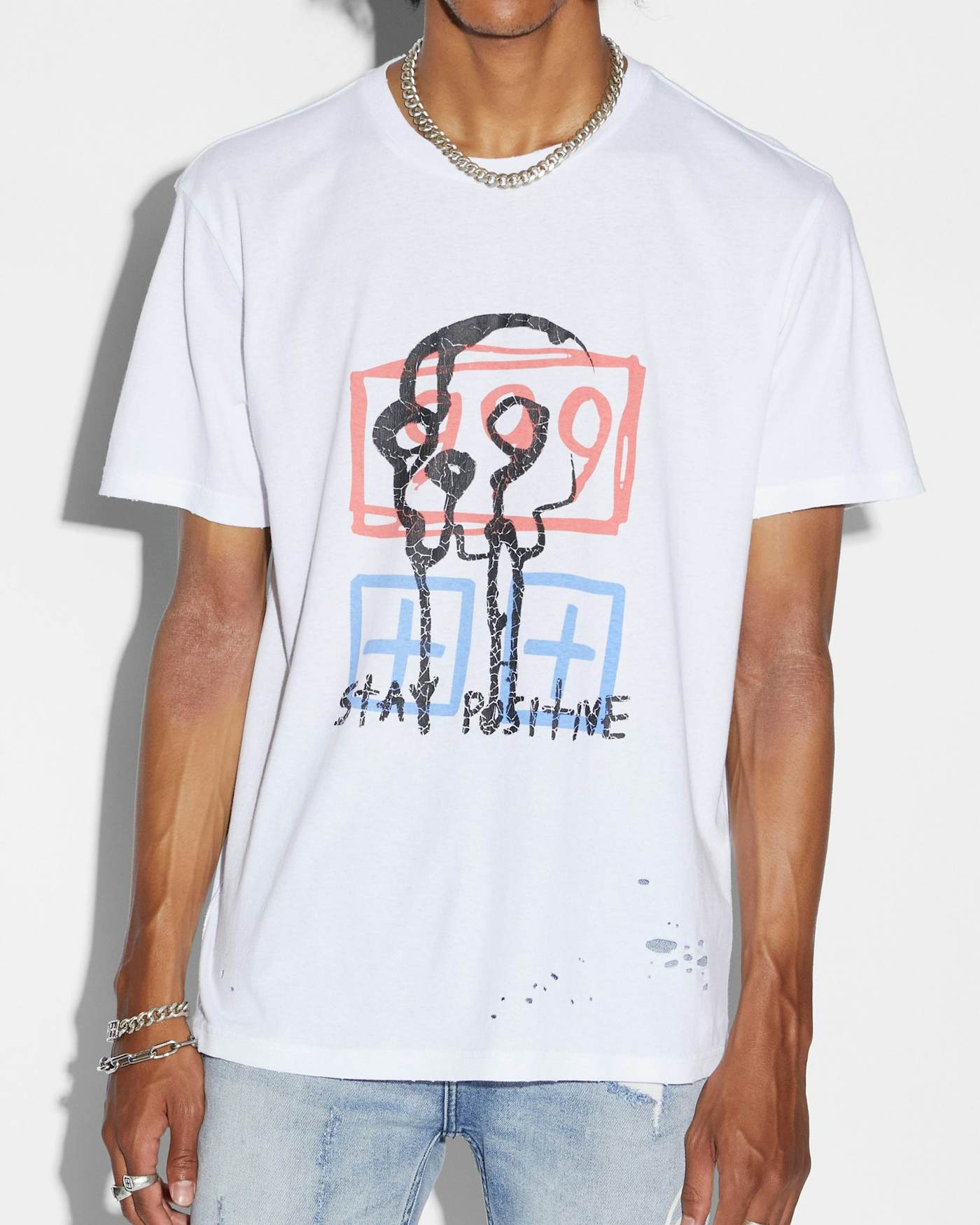 Juice WRLD KASH SS TEE - VINTAGE WHITE