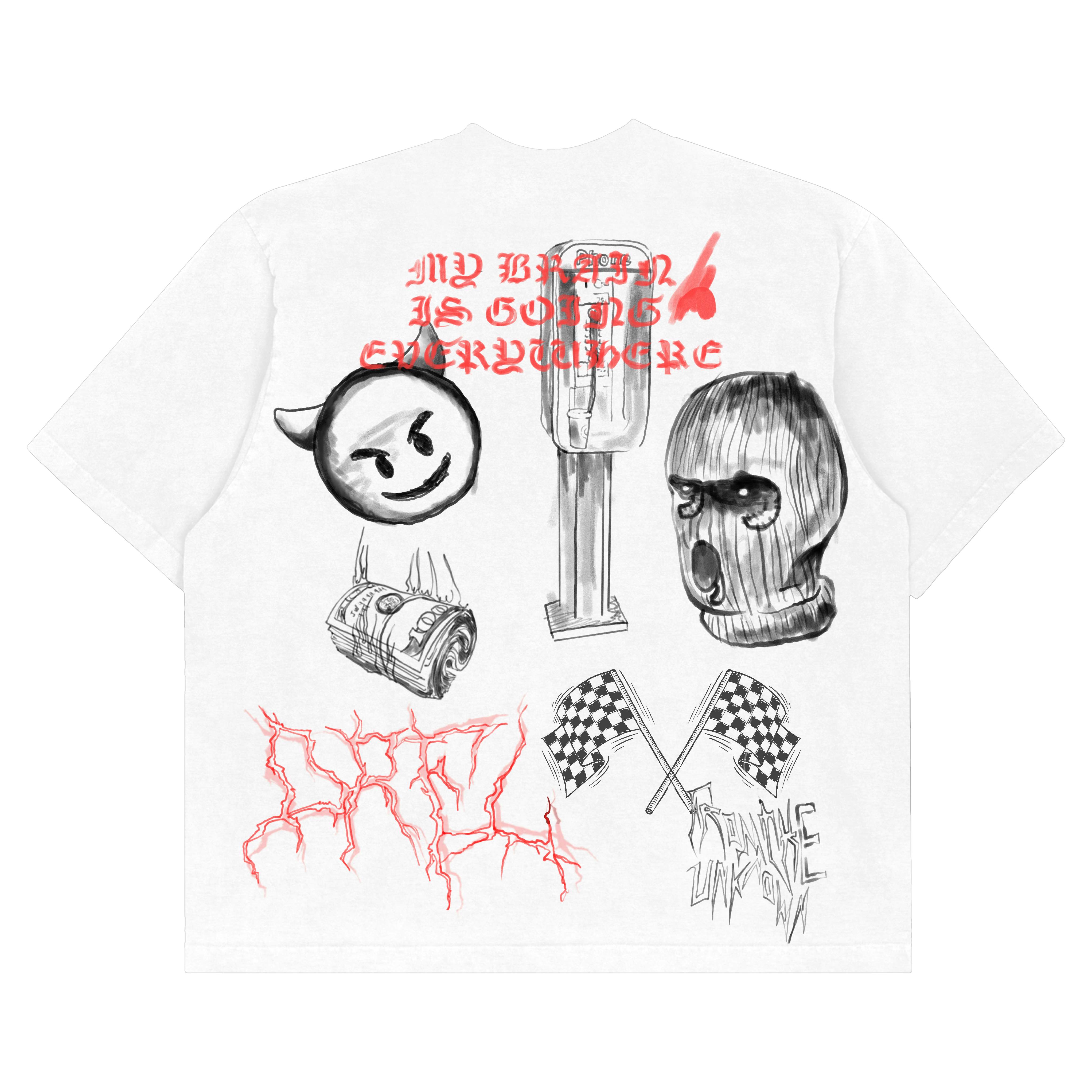 Juice WRLD My Brain Is Going Everywhere DRFL Tee