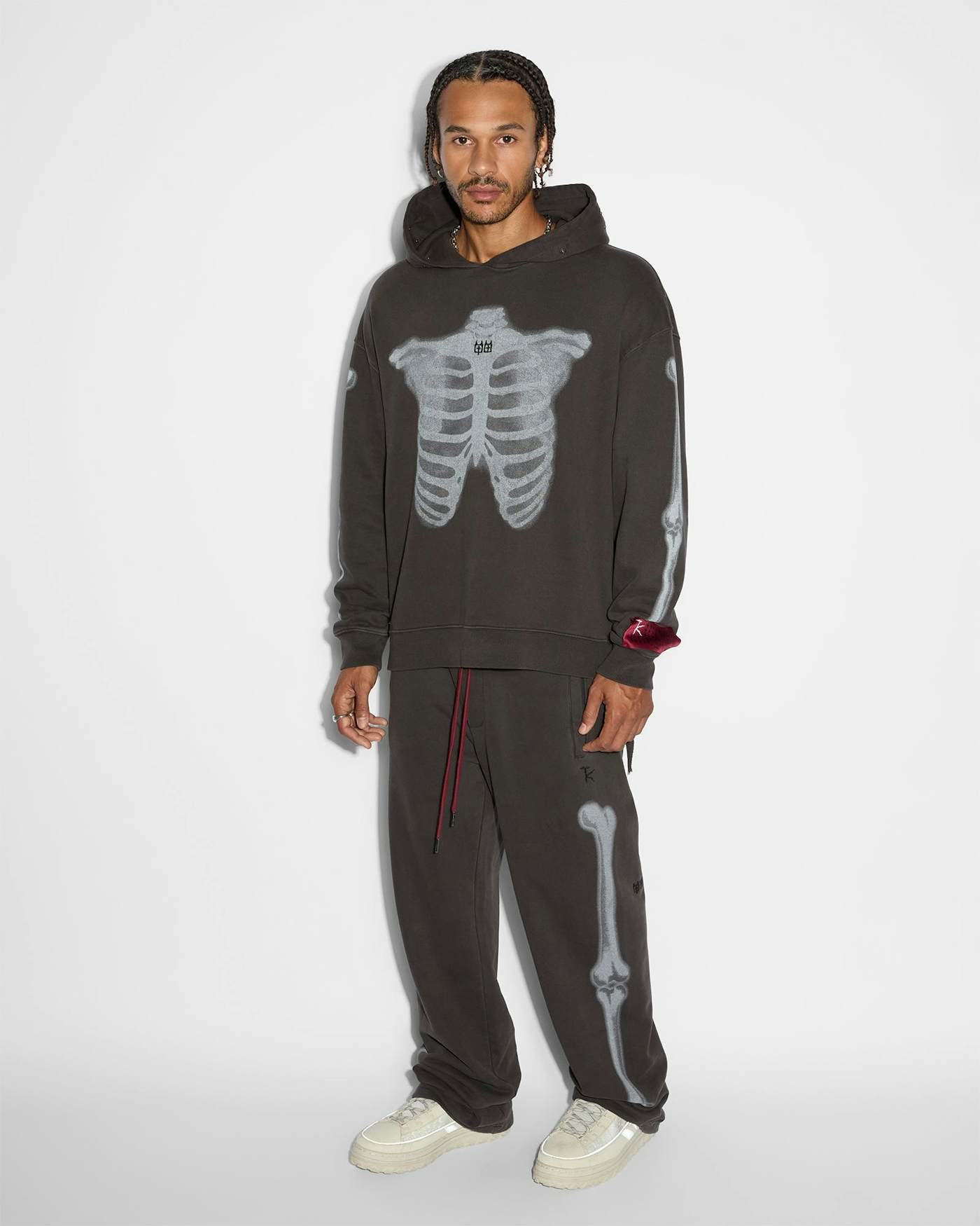 Trippie Redd Skeleton Trak Faded Black