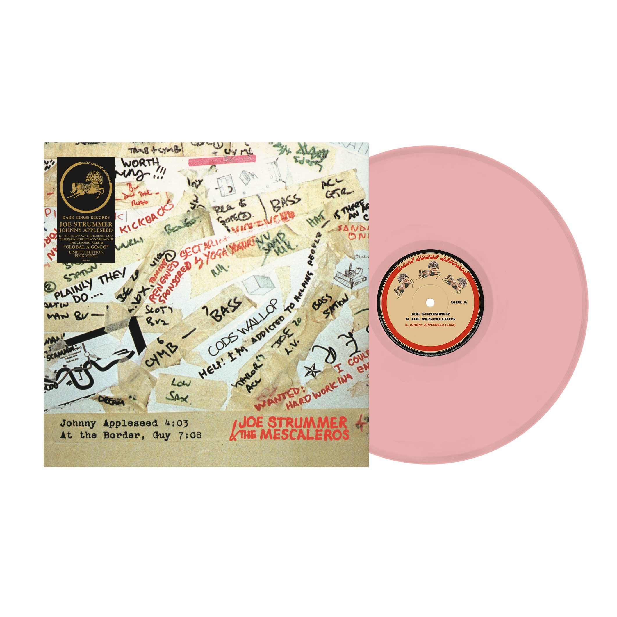 Joe Strummer Johnny Appleseed Ltd. 12" Pink Vinyl