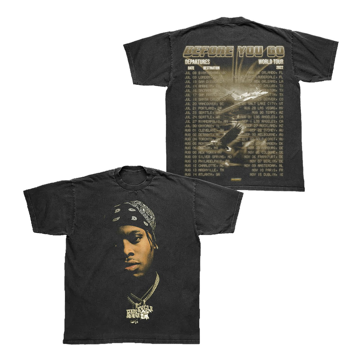 Blxst B4UG Black Tour T-Shirt