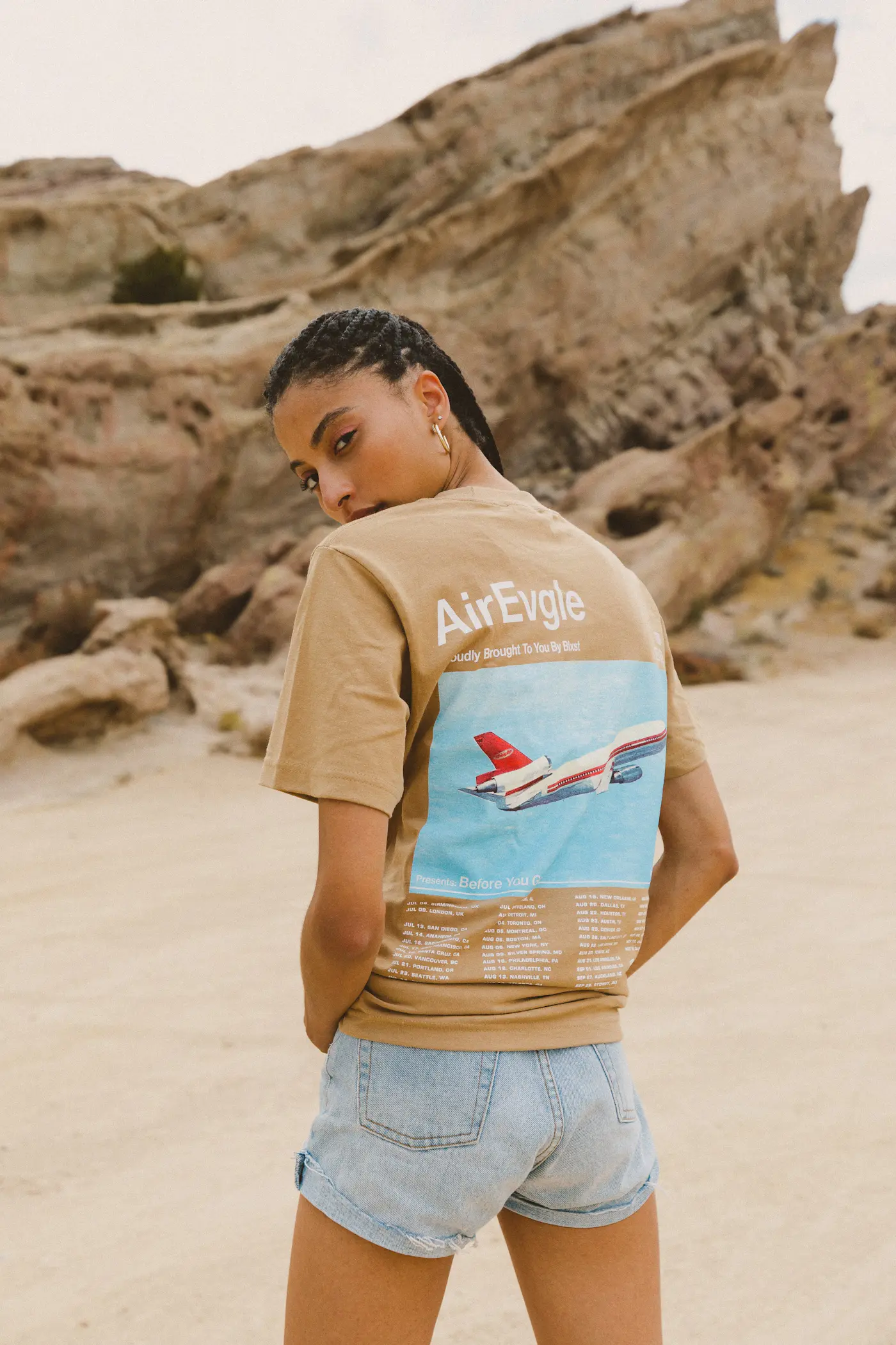 Blxst Air EVGLE Tan Tour T-Shirt
