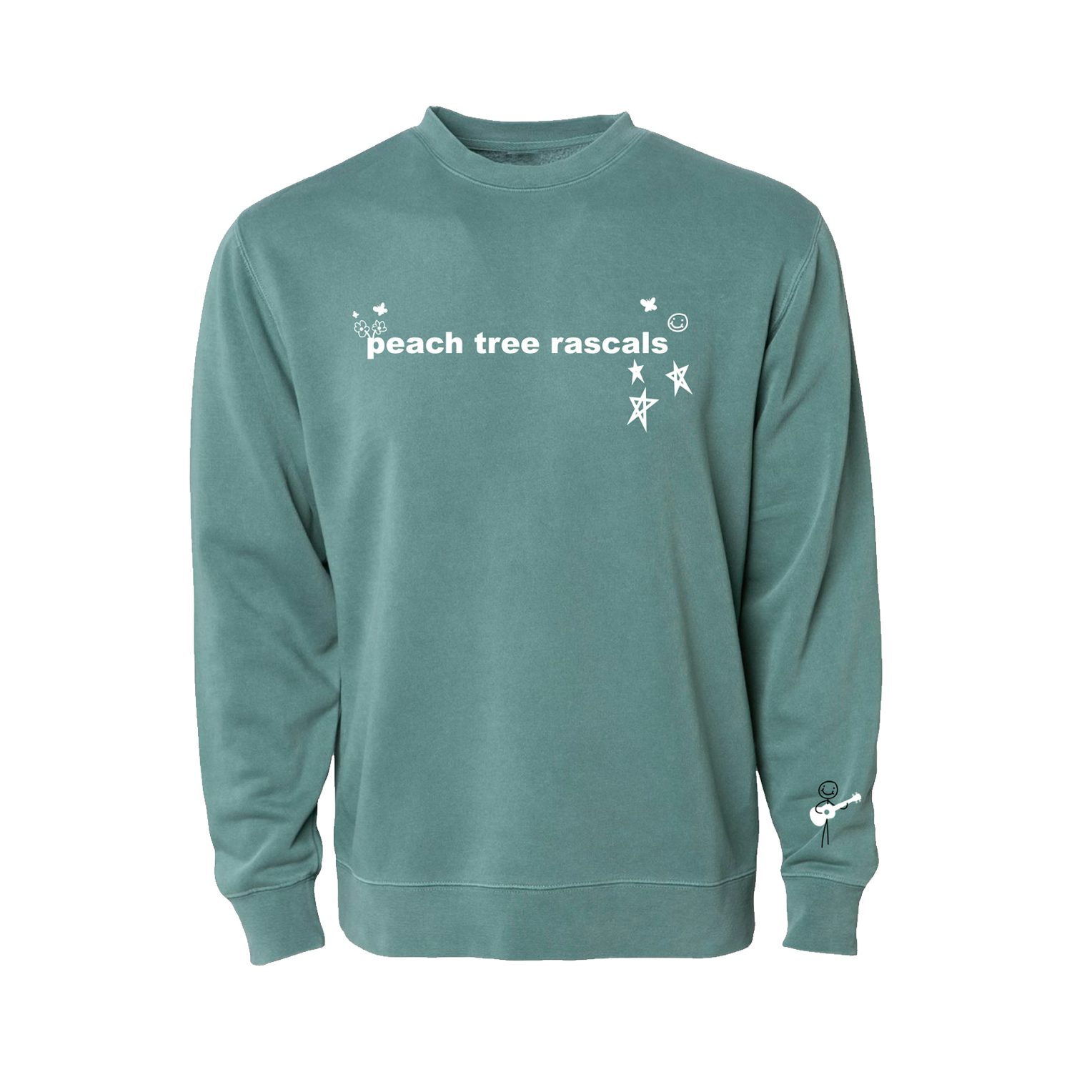 Peach Tree Rascals PTR Green Embroidered Crewneck