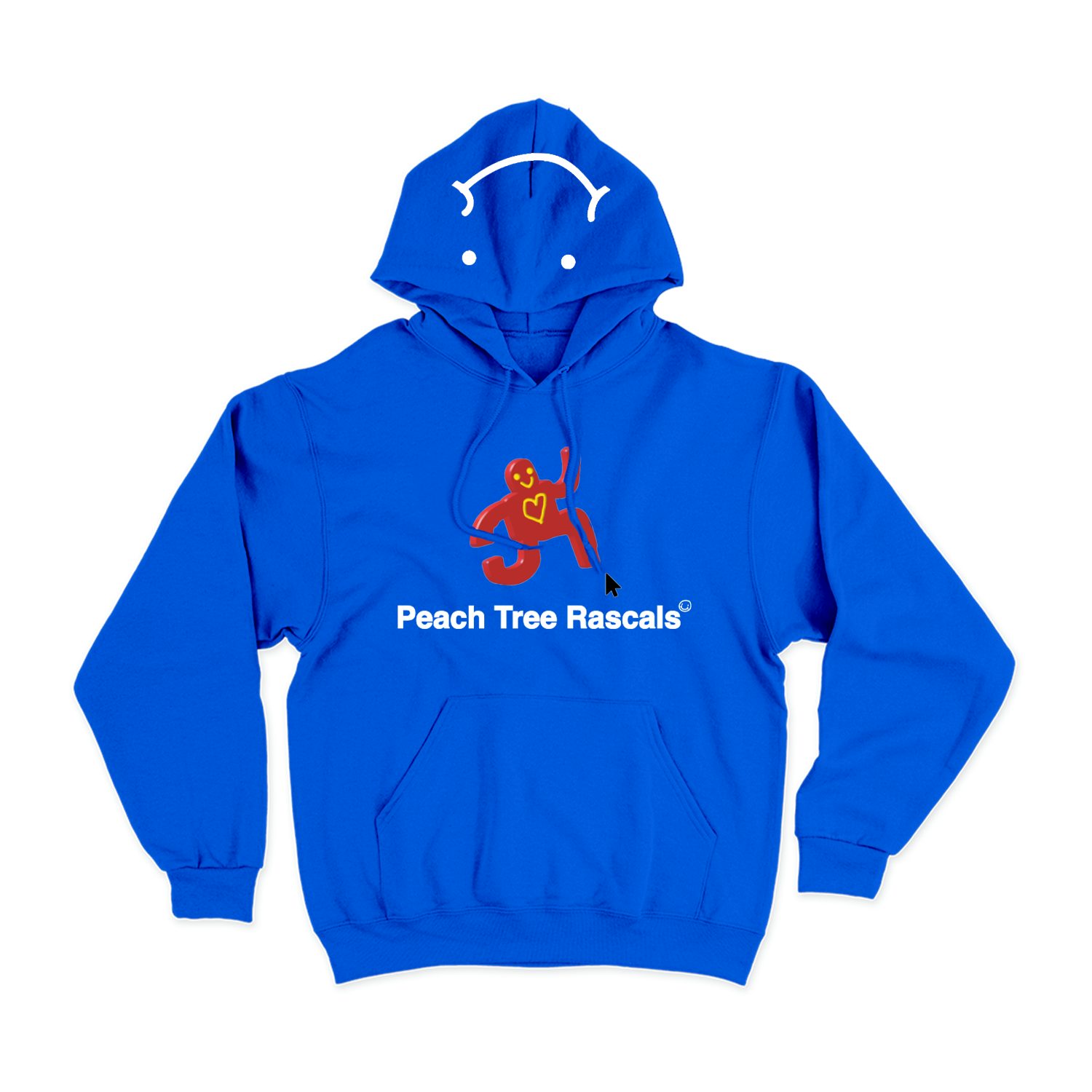 Peach Tree Rascals Running Man Blue Hoodie