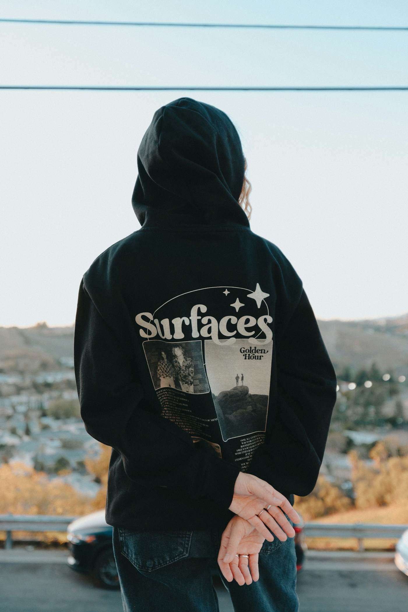 Surfaces Golden Hour Black Hoodie