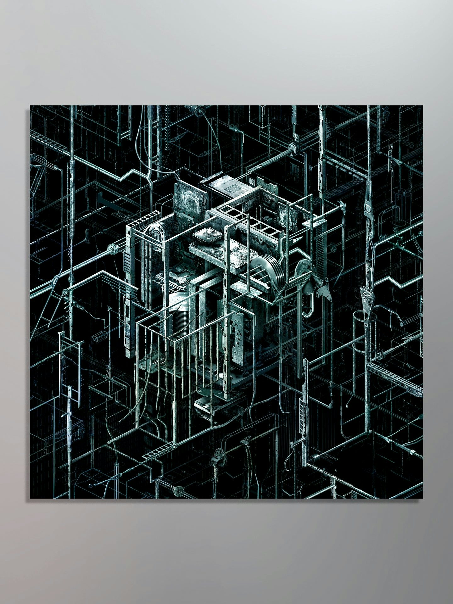The Algorithm - Bitline Array Canvas Art Print