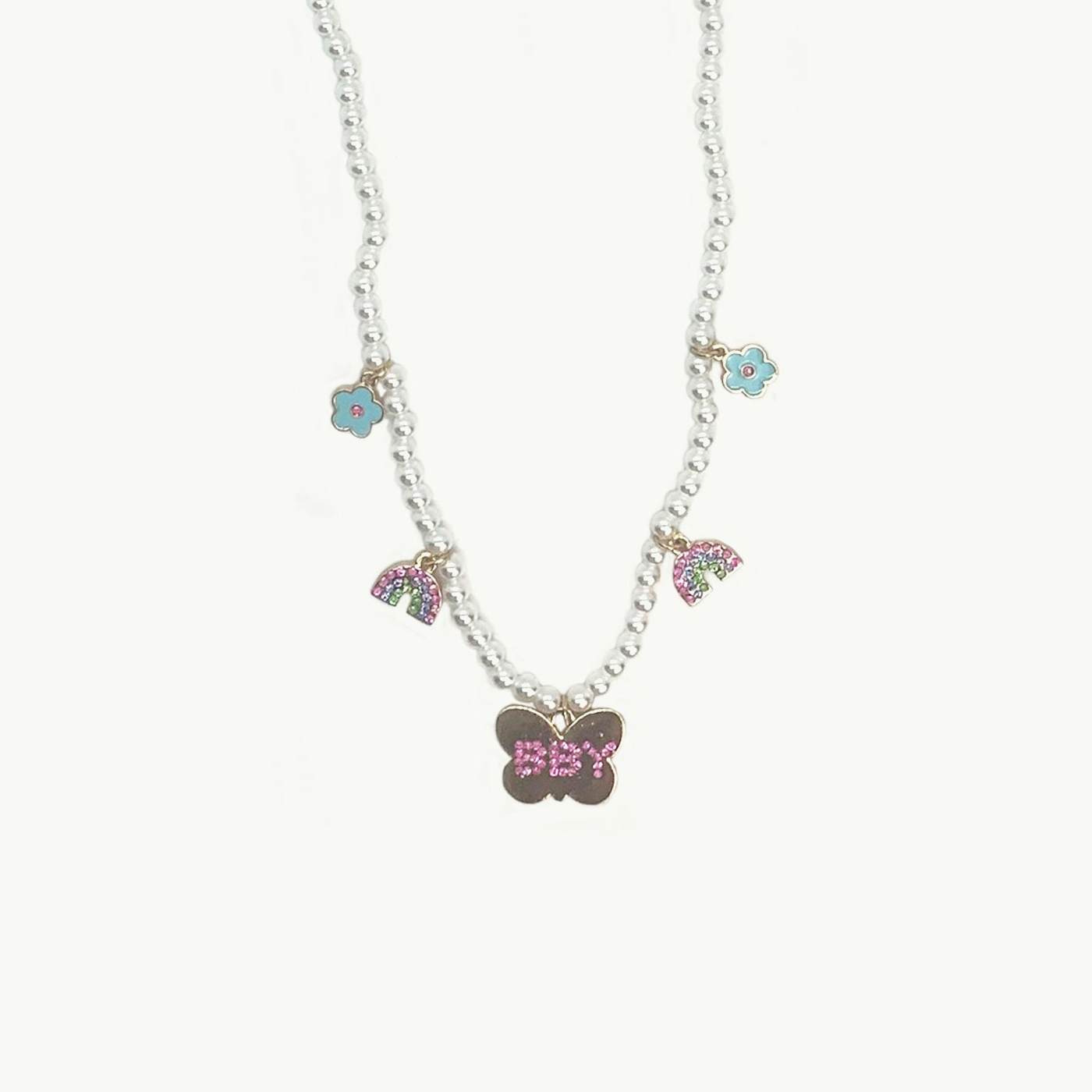Piper Rockelle BBY Pearl & Butterfly Necklace