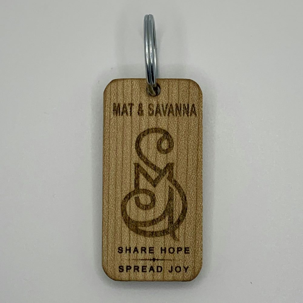 Mat and Savanna Shaw Wooden Keychain [HANDMADE]