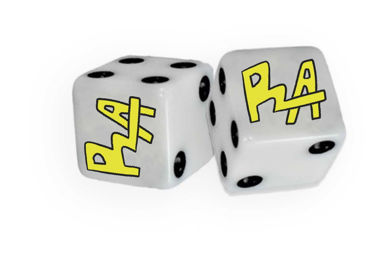Rare Americans Custom RA dice (includes a satin bag!)