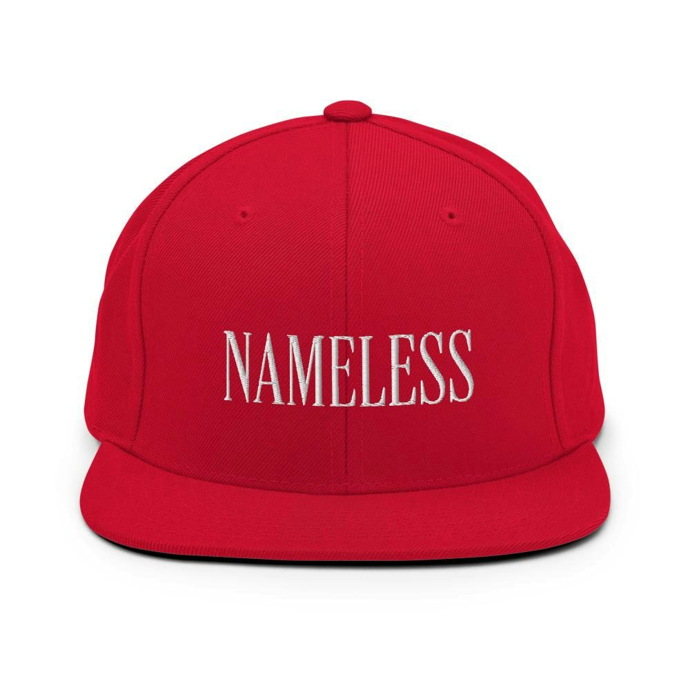 Olanzo Carver Nameless Logo Snapback Crown [Red]