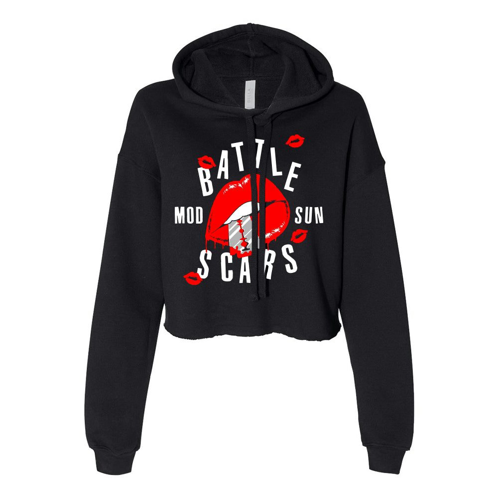 MOD SUN Battle Scars Cropped Hoodie