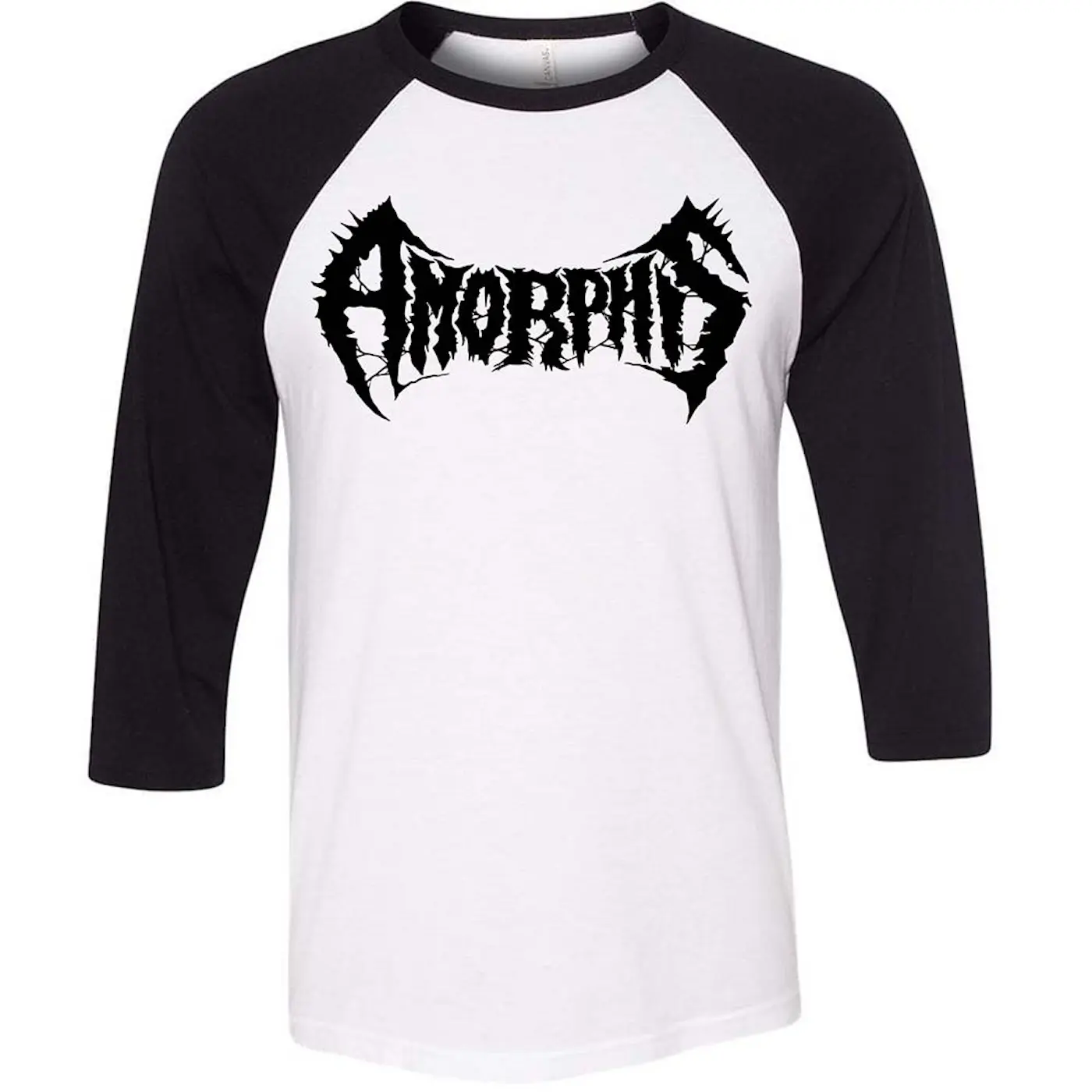 Amorphis Logo Black & White Raglan
