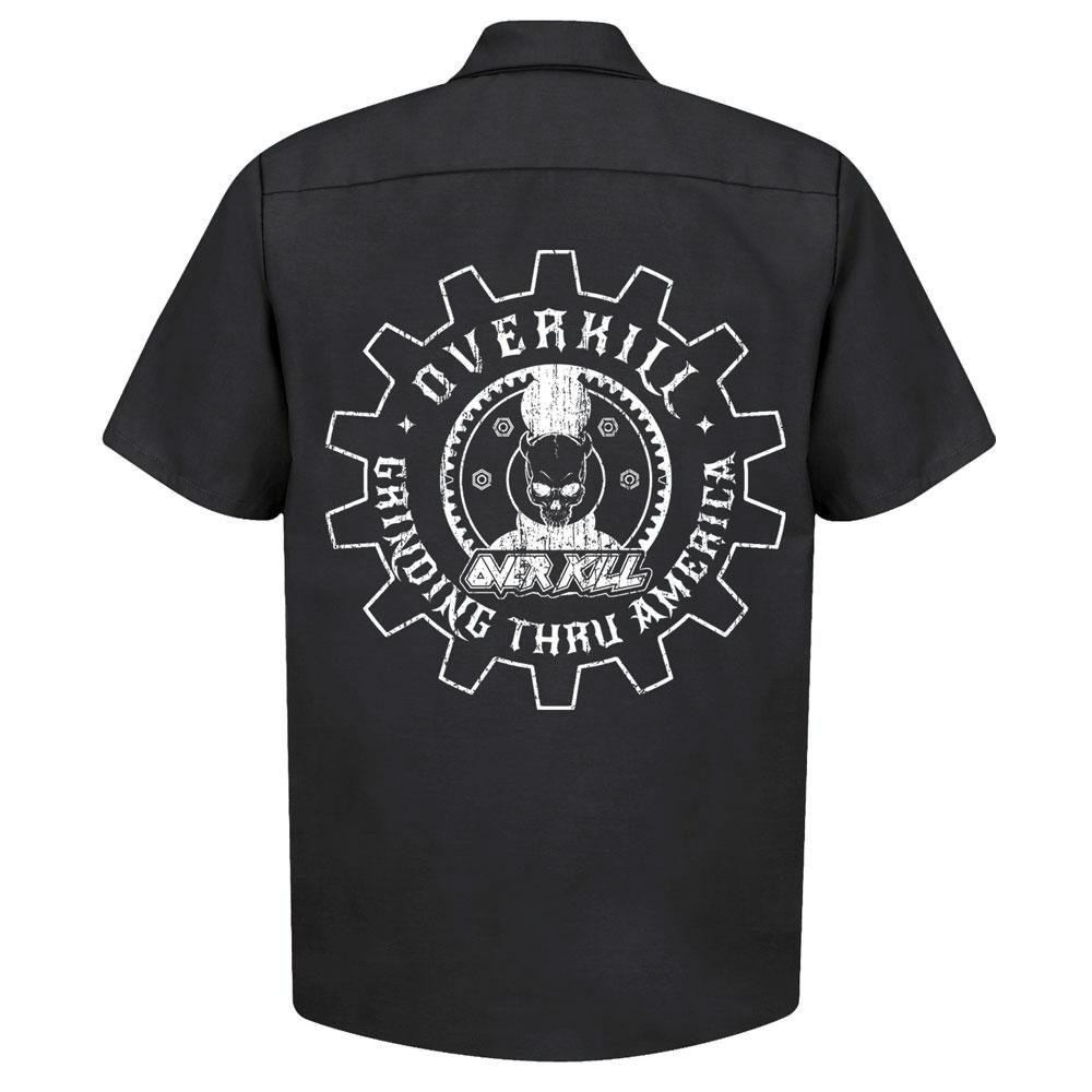 Overkill Embroidered Gear Logo Workshirt