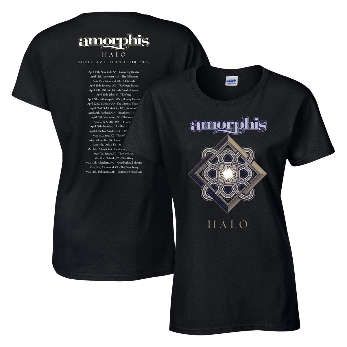 Amorphis: Halo North American Tour 2022 Ladies T-Shirt
