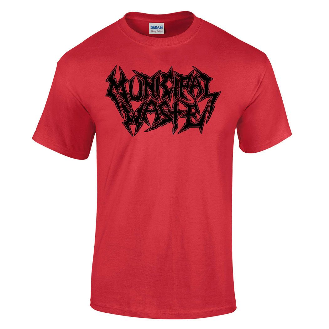 Municipal Waste Logo T-Shirt - Red