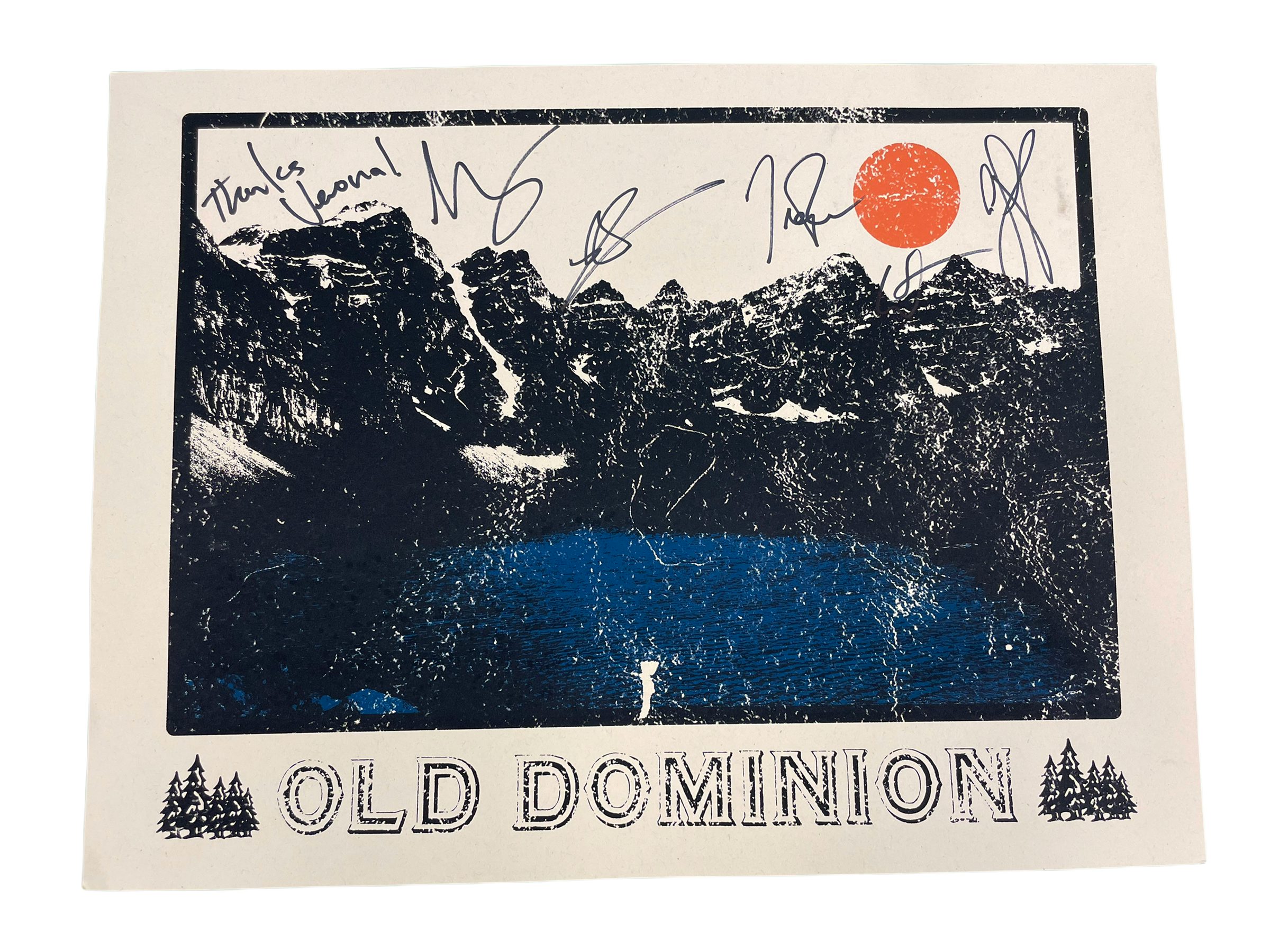 Old Dominion Signed Tour Poster Verona