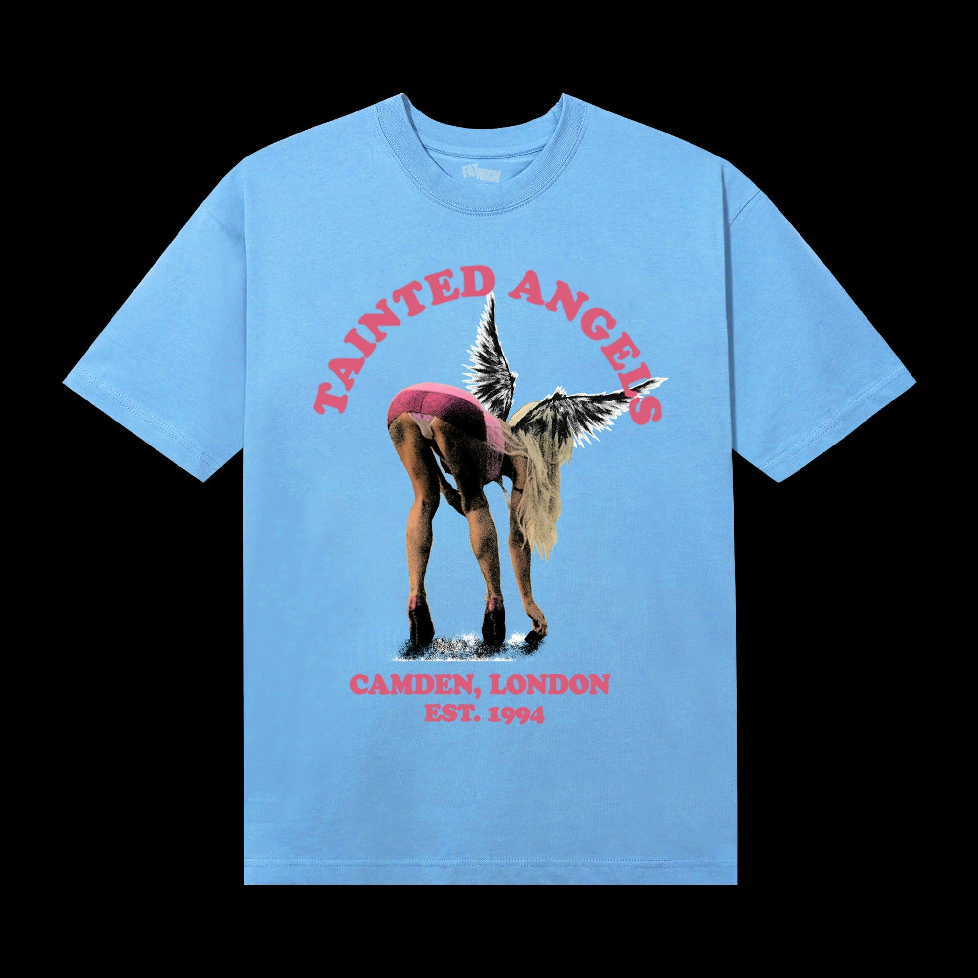 Fat Nick Tainted Angels Light Blue Tee