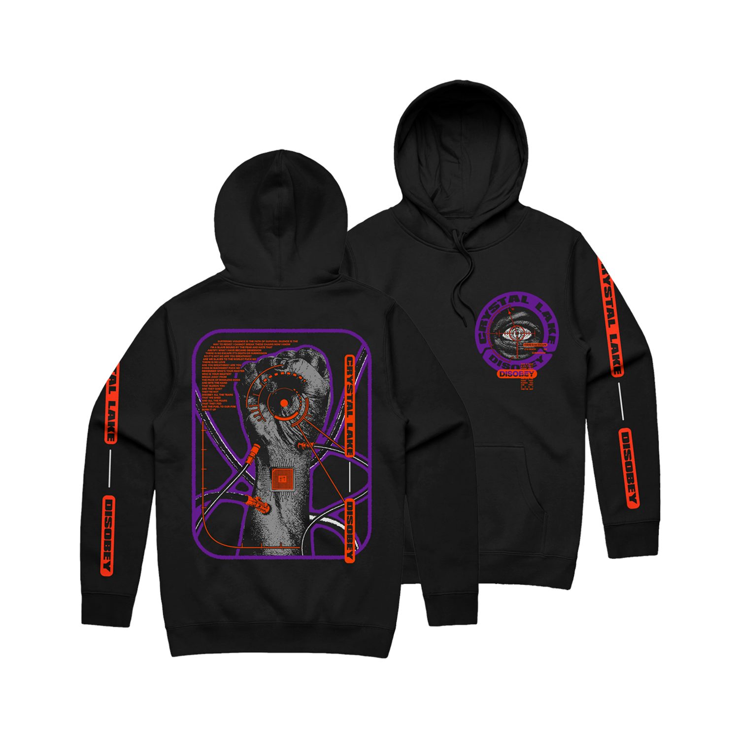 Crystal Lake - Disobey Hoodie