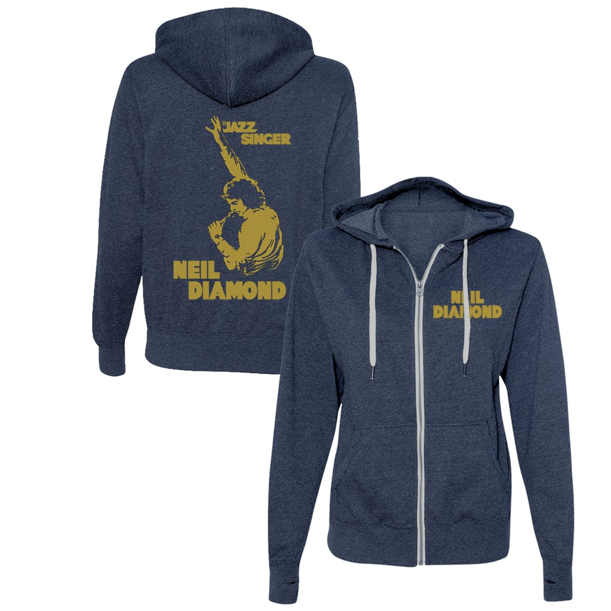 Neil Diamond Jazz Singer Zip-Up Hoodie