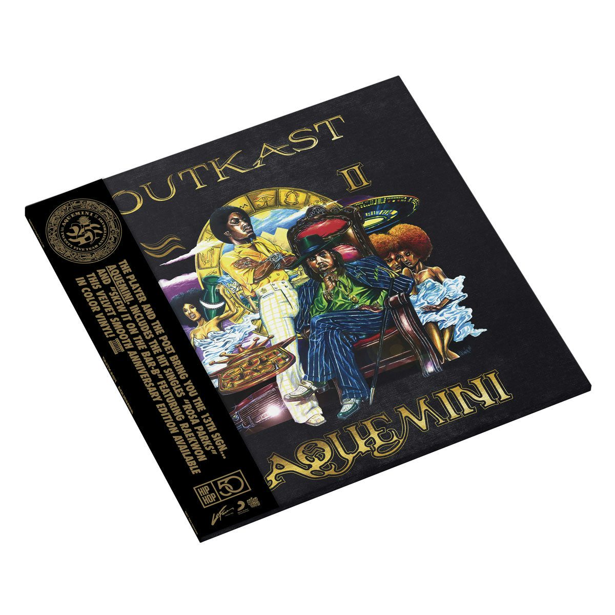 Outkast AQUEMINI 25 YEAR DOPALISCIOUS ANNIVERSARY EDITION (GOLD 3XLP W/OBI)