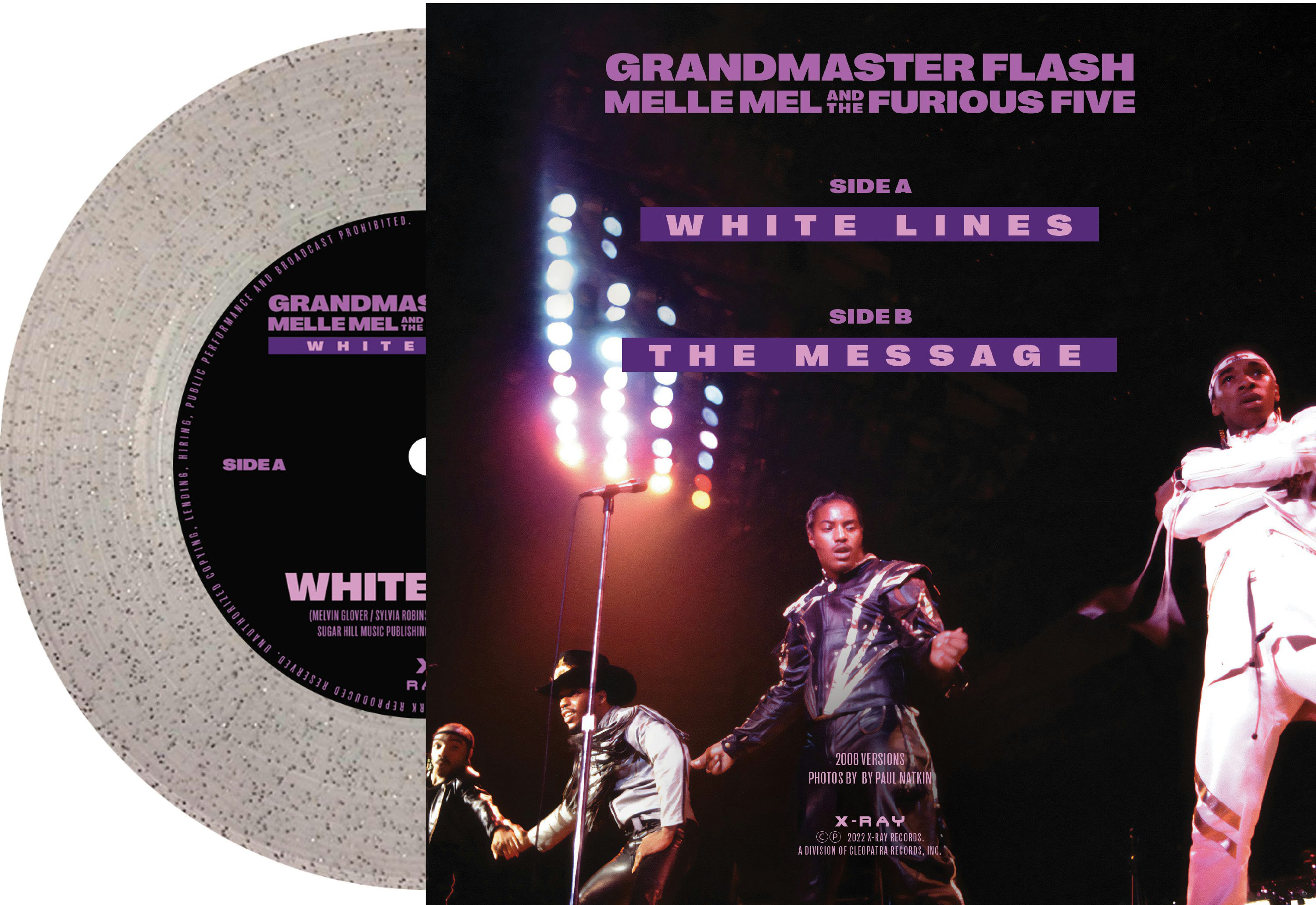 Grandmaster Flash White Lines (Clear Glitter) Vinyl Record