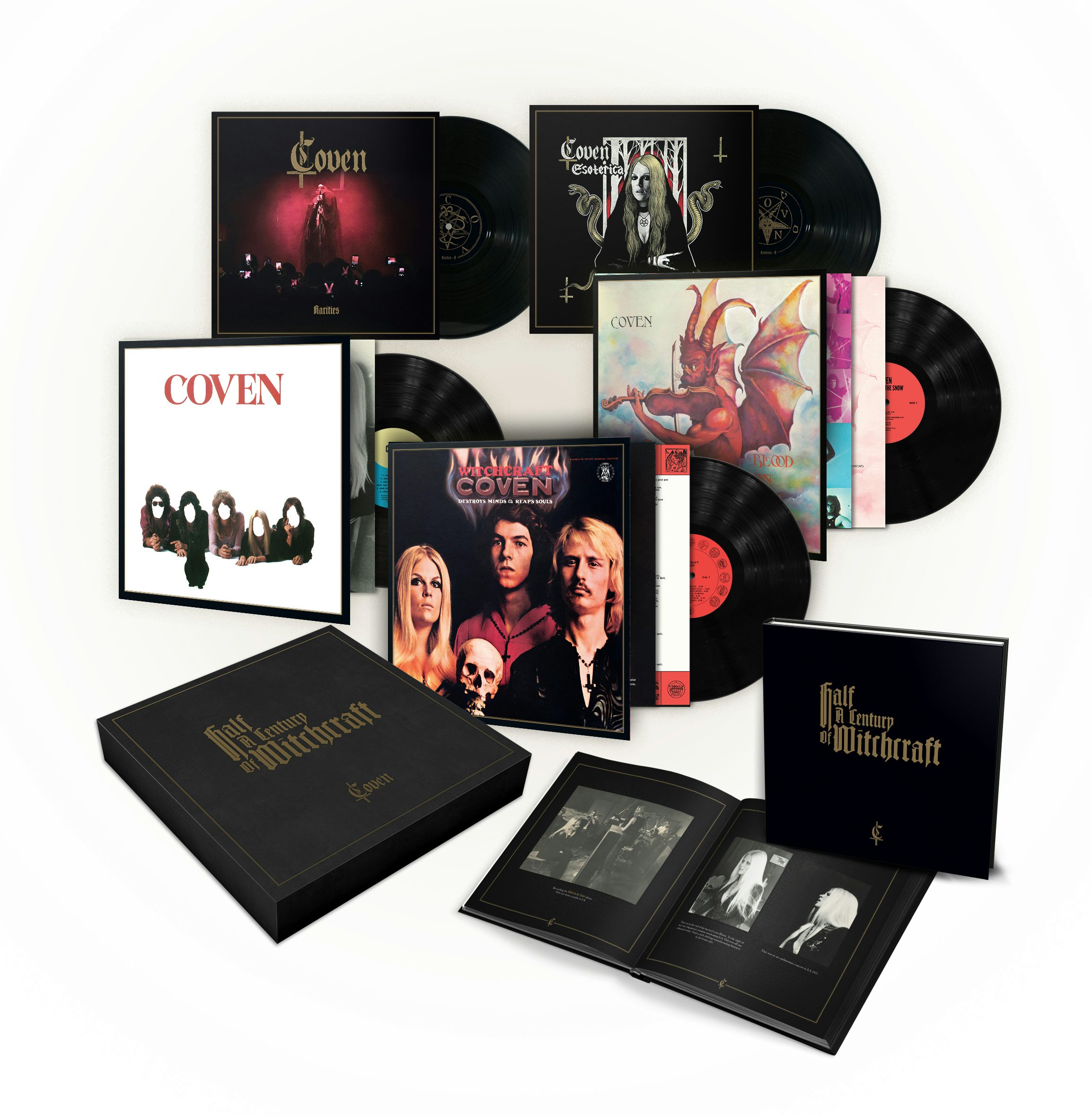 Coven HALF A CENTURY OF WITCHCRAFT Vinyl Record