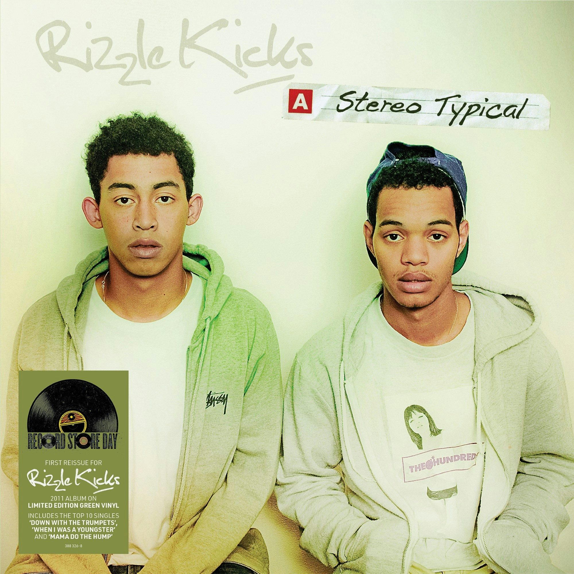 Rizzle Kicks Stereo Typical (Green LP) Vinyl Record