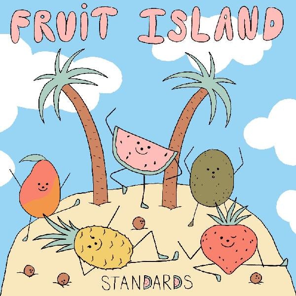standards FRUIT ISLAND (BLUE & WHITE VINYL/DL CARD) Vinyl Record