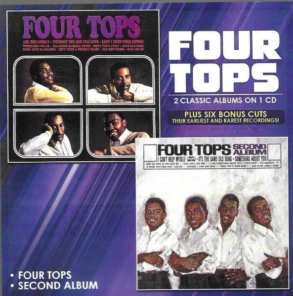 Four Tops First Album Second Album + 6 Bonus Cut CD