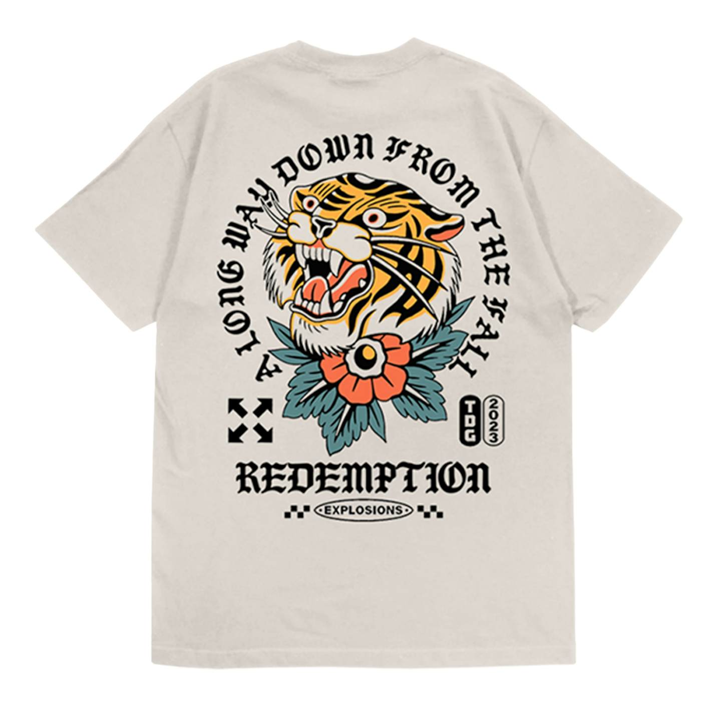Three Days Grace EXPLOSIONS Tiger 2023 Tour Tee