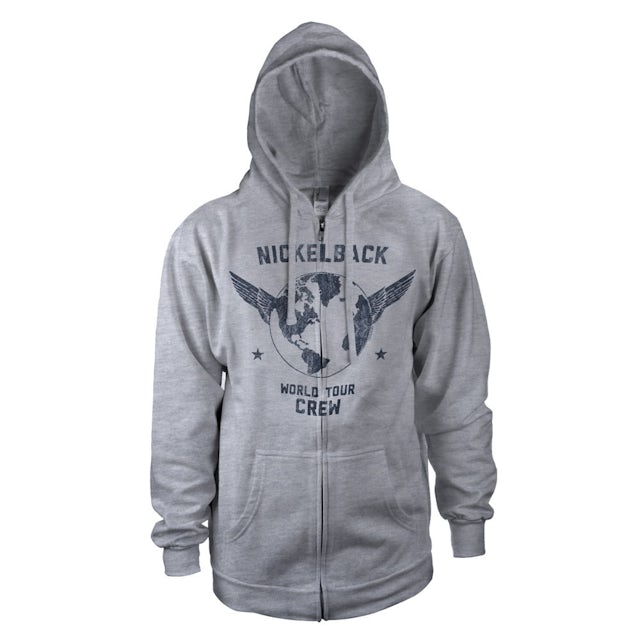 Nickelback World Tour Crew Zip Hoodie