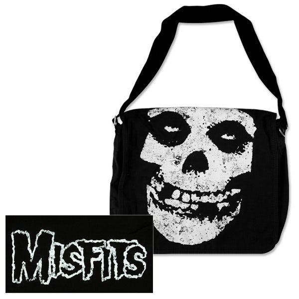 Misfits Skull & Logo Messenger Bag