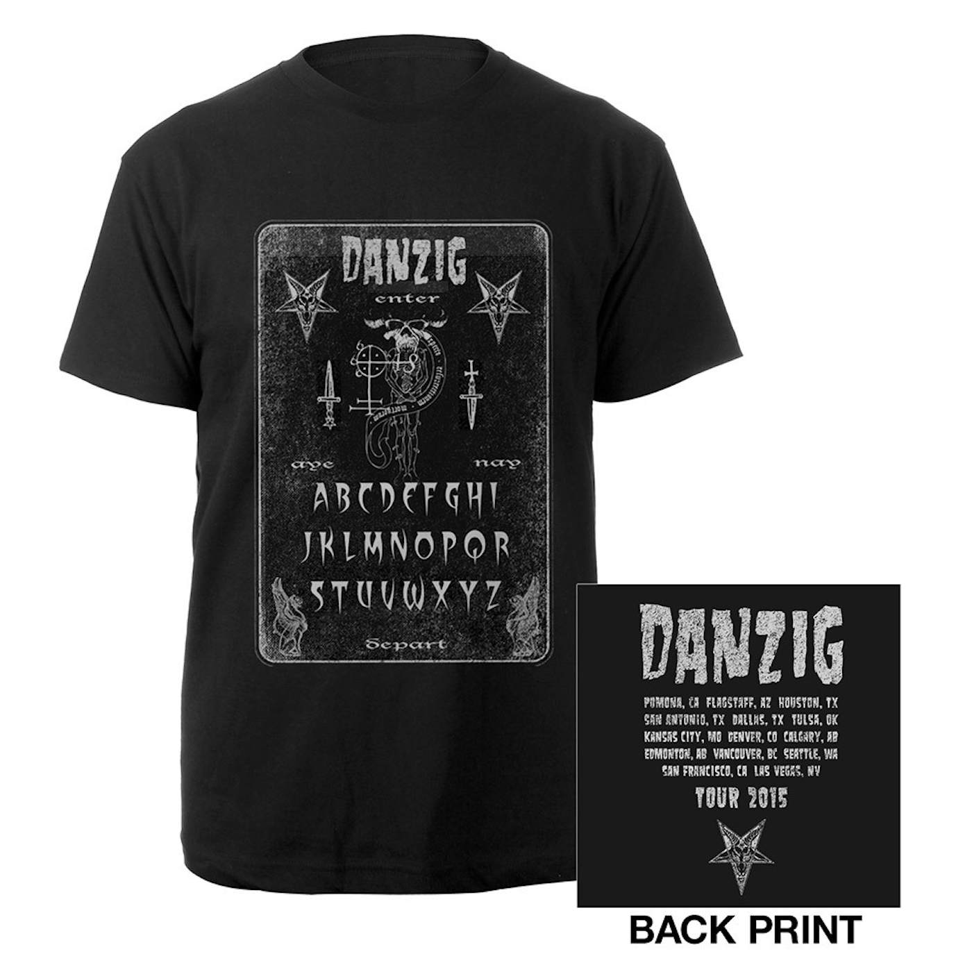 Danzig Ouija Board Itinerary 2015