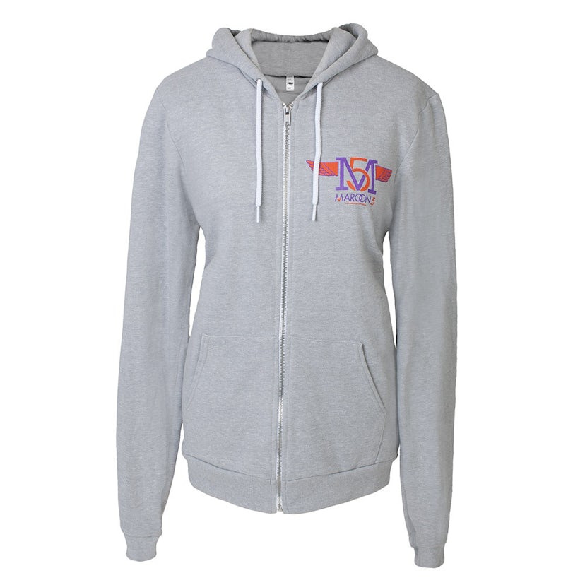 Maroon 5 Logo Full Zip Hooded Women's Sweatshirt