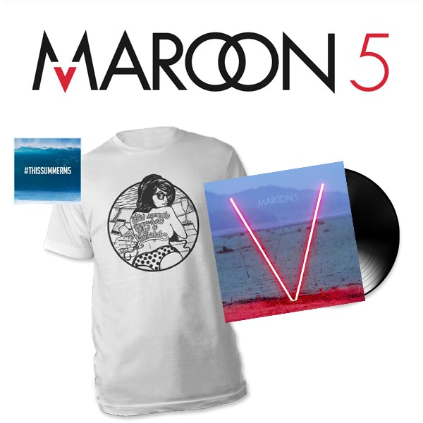 Maroon 5 T-Shirt + "This Summer" Download + Special "V" Vinyl